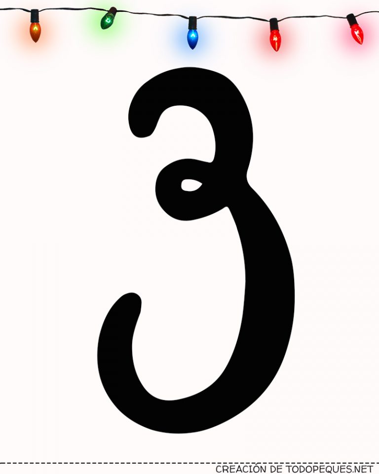 Stranger Things Numeros para imprimir - Todo Peques